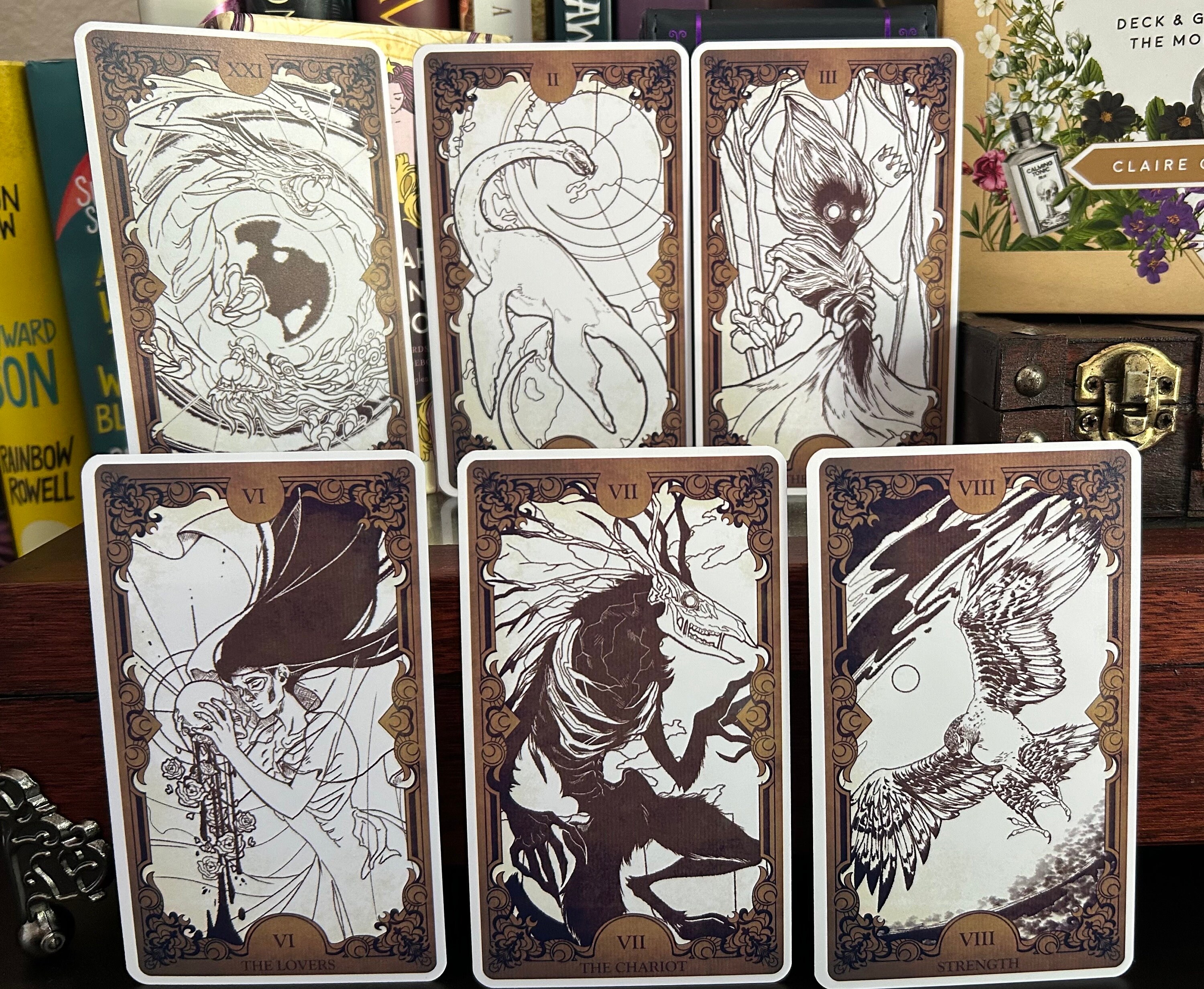 3”x5” Mini Art Print | American Cryptid Tarot - Etsy