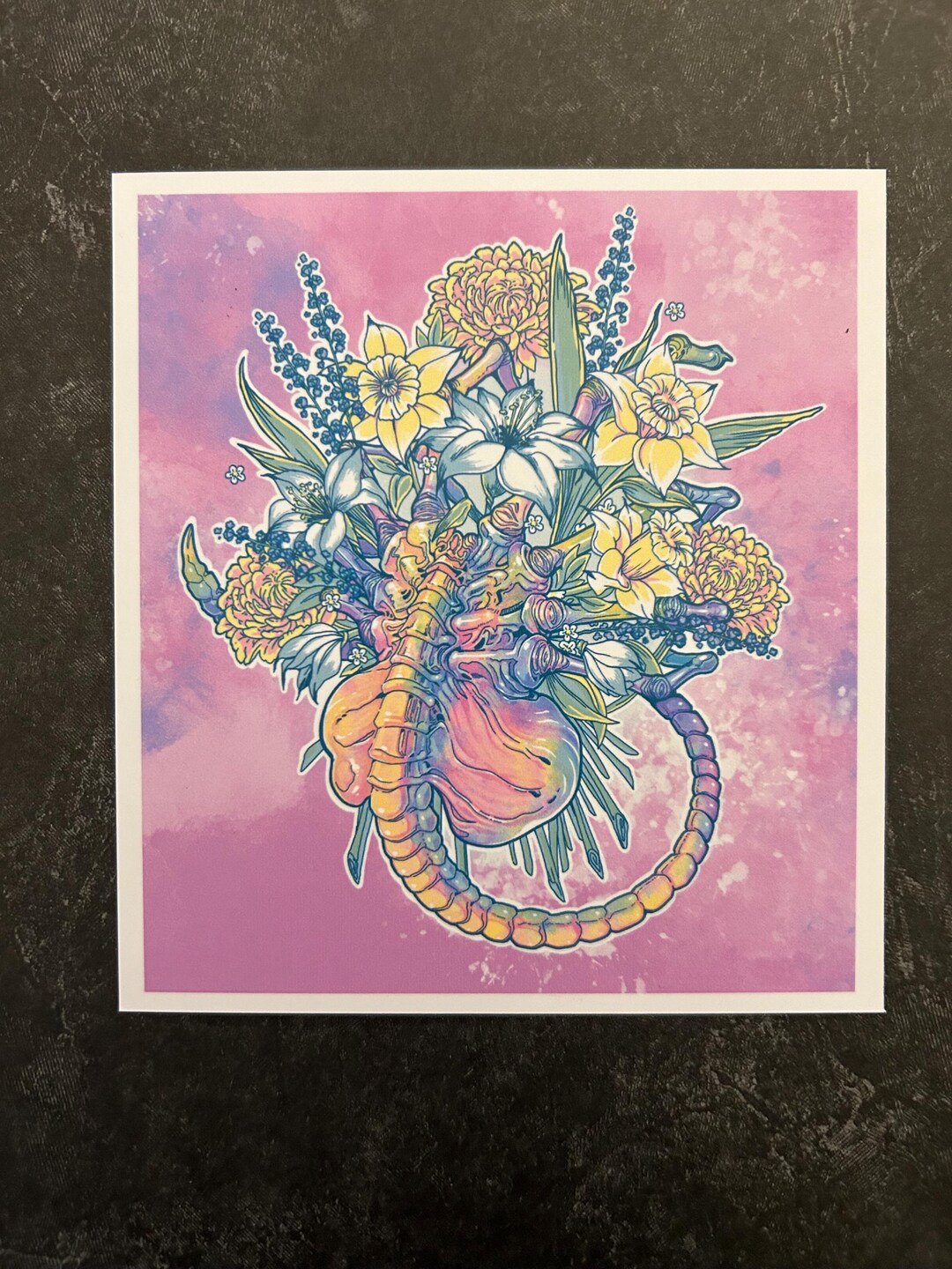5"x5" Art Print | Pastel Idol Xenomorph Alien - Etsy