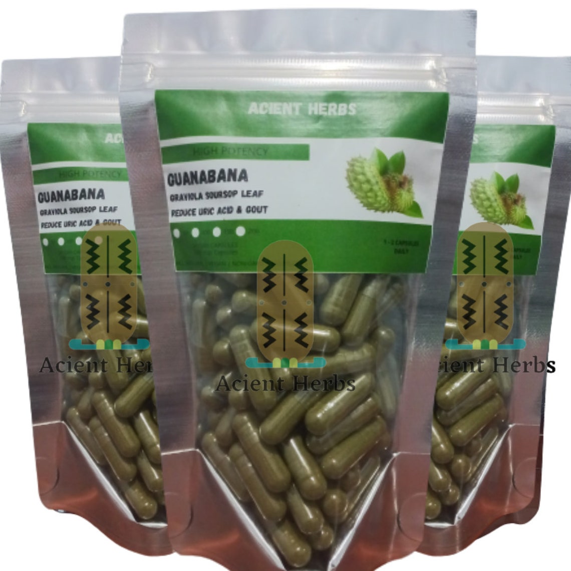 Pure Organic Graviola Soursop Leaf Extract Capsule Organic Capsules ...