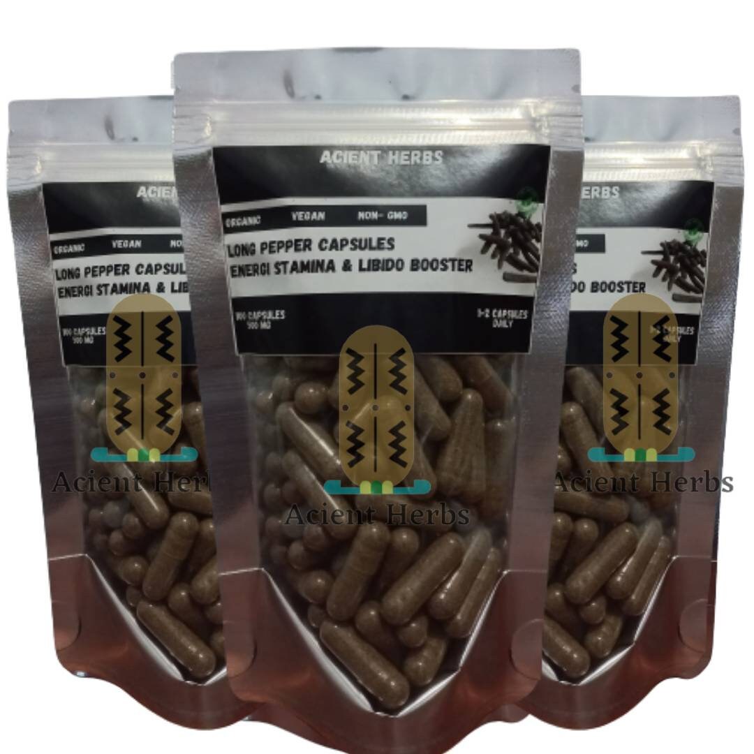 Long Pepper Extract Capsules - 500 Mg 10:1 Extract - Organic Piper ...