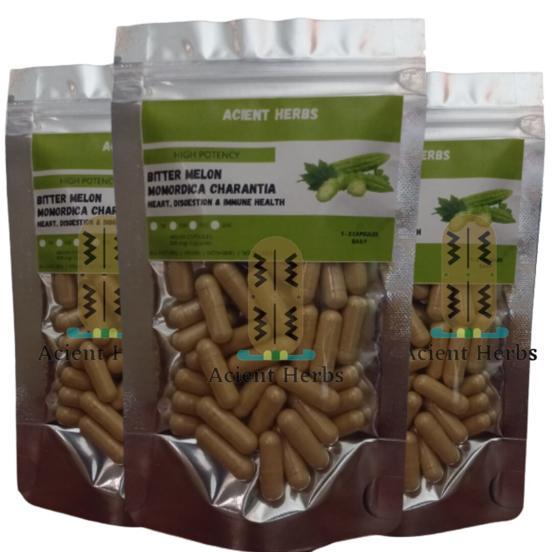 Bitter Melon Extract Capsules - Organic Momordica Charantia Capsules ...