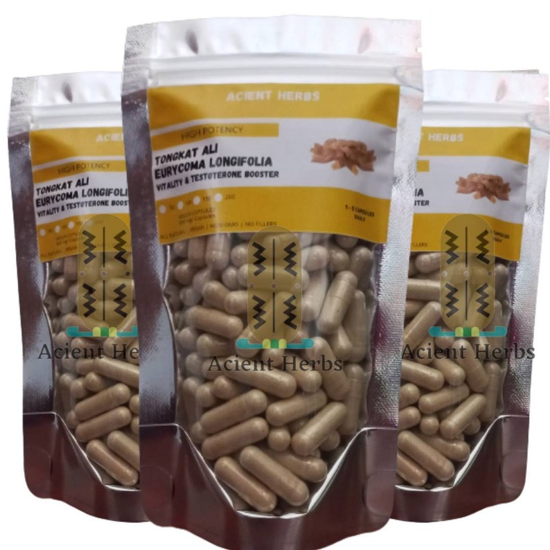 Pure Tongkat Ali Extract Capsules 10x Potency Extract 500 Mg 101 Extract No Fillers Non Gmo