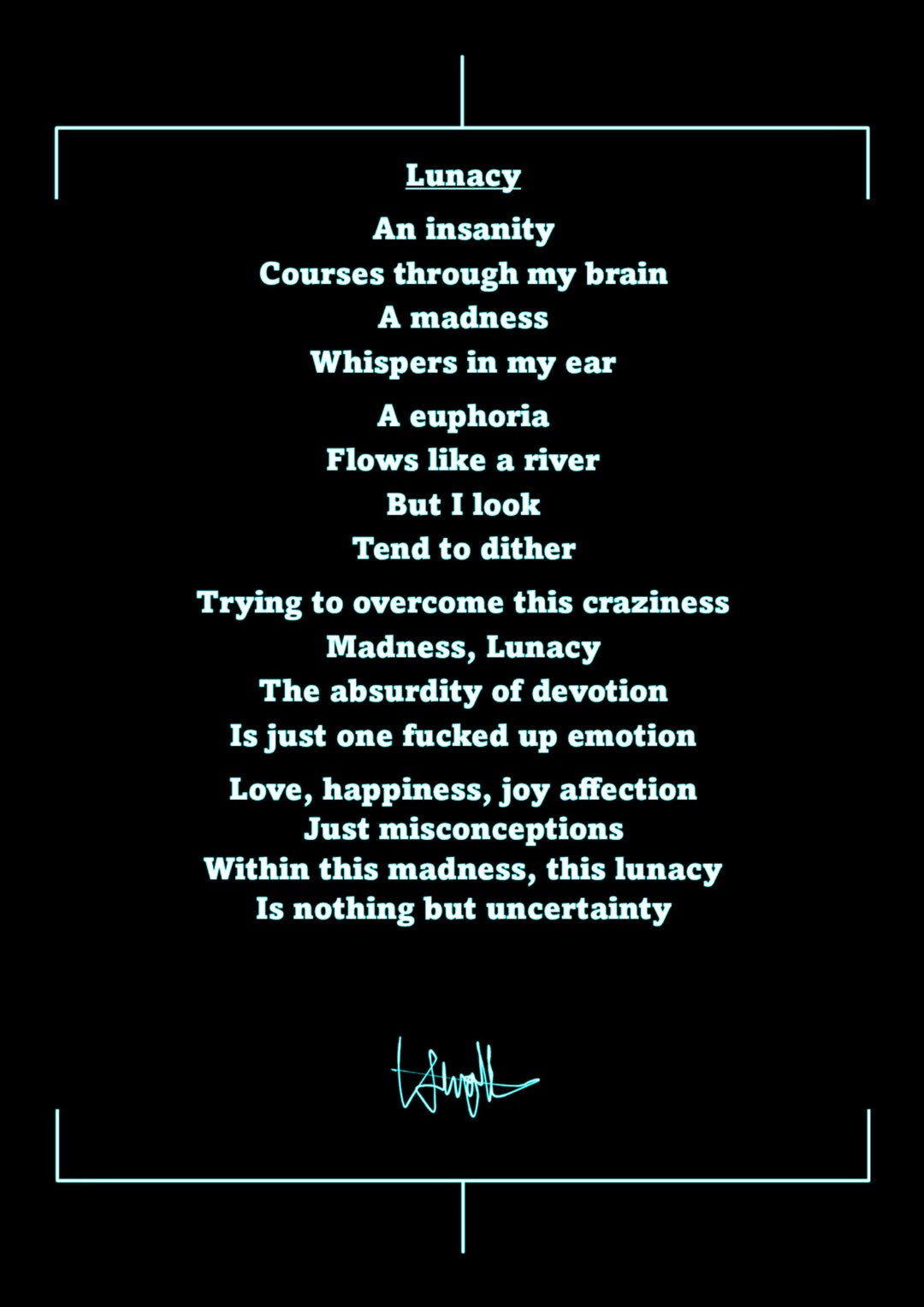 Poem lunacy - Etsy