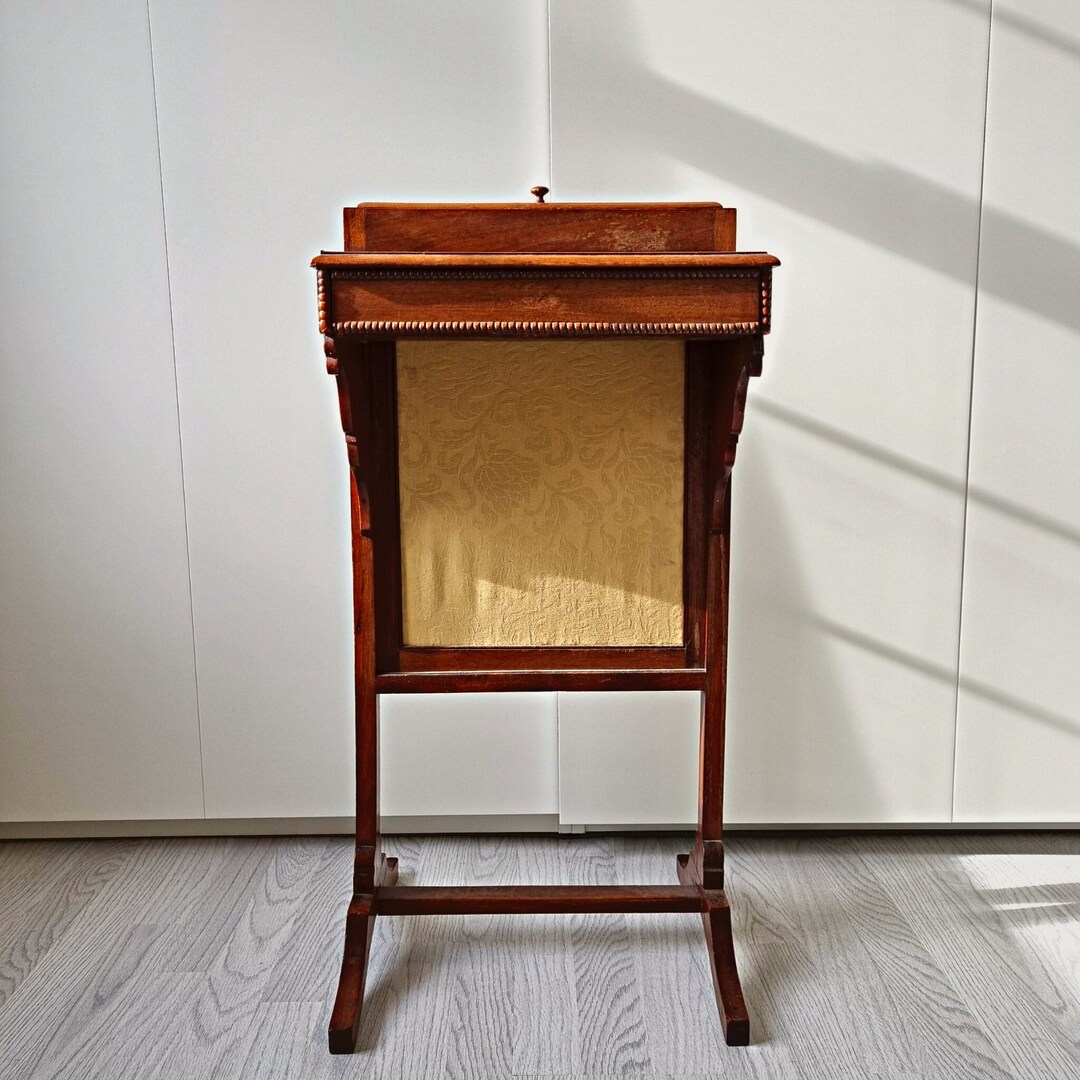 19th Century Antique Mahogany Wood Jewellery Dressing Display Table ...
