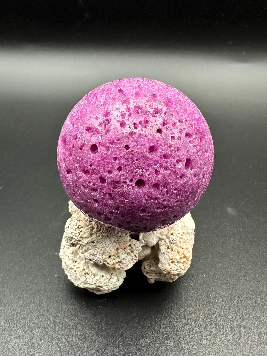 Rare Find Honeycomb Ruby Crystal Sphere - Etsy