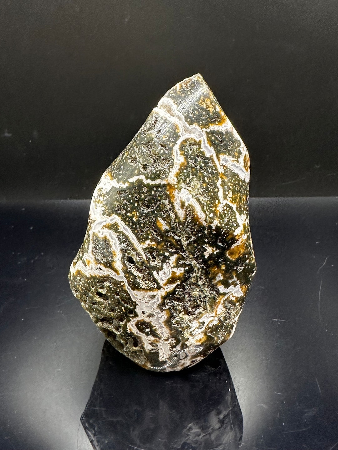 Rare Find Druzy Ocean Marine Jasper Crystal Flame - Etsy