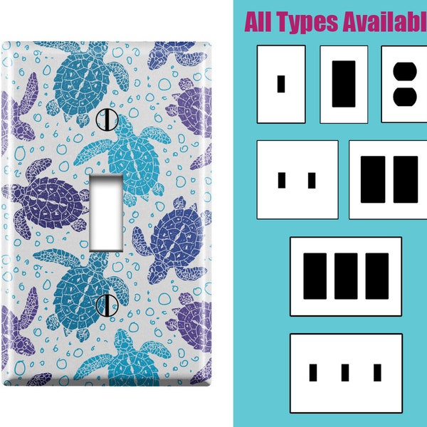 Sea Turtle Light Switch Cover - Etsy
