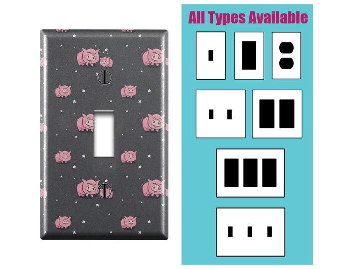 Pig Hog Piggy Light Switch Plate Cover - Etsy