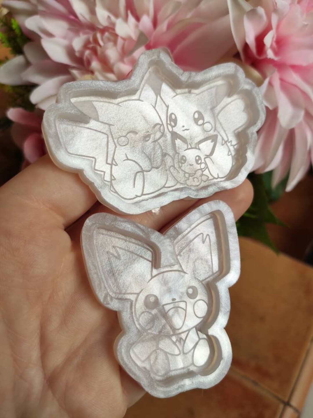 Pokemon Pikachu Couple and Pichu Chibi Molds Kawaii Anime Silicone ...