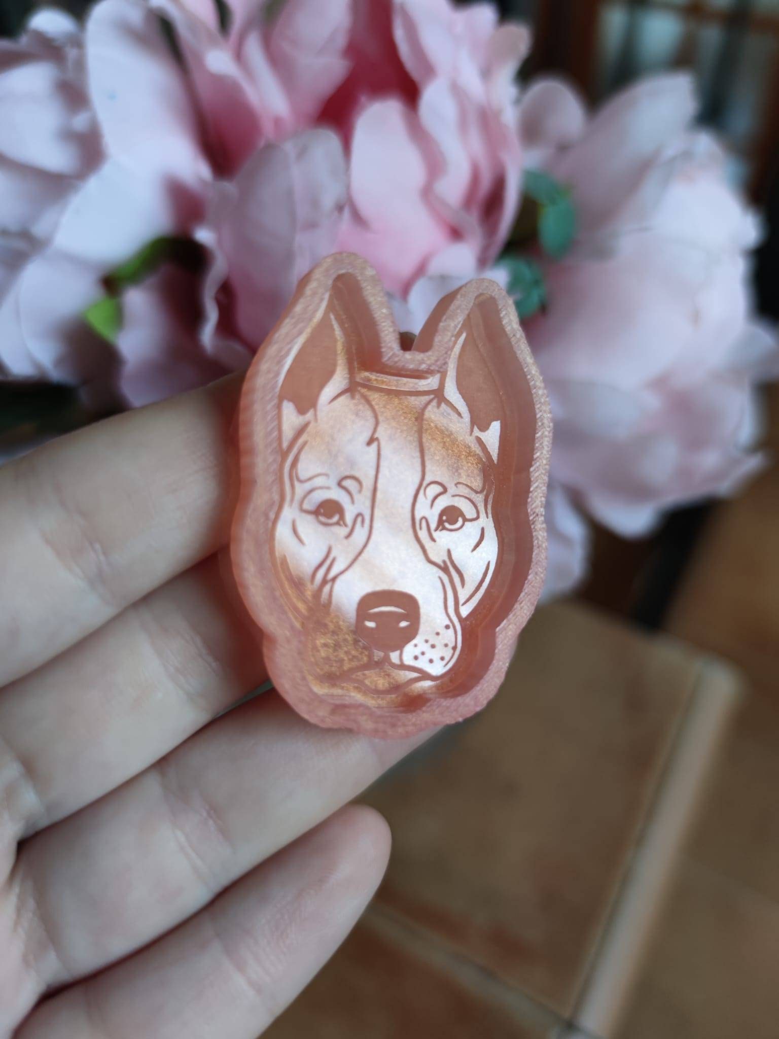 Kawaii Animals Two Molds - Silicone Molds Pets Dogs Pitbull, American ...