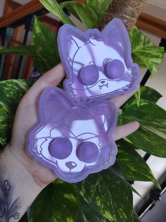Self Defense Fox and Wolve Mold Moldes Autodefensa Kawaii - Etsy