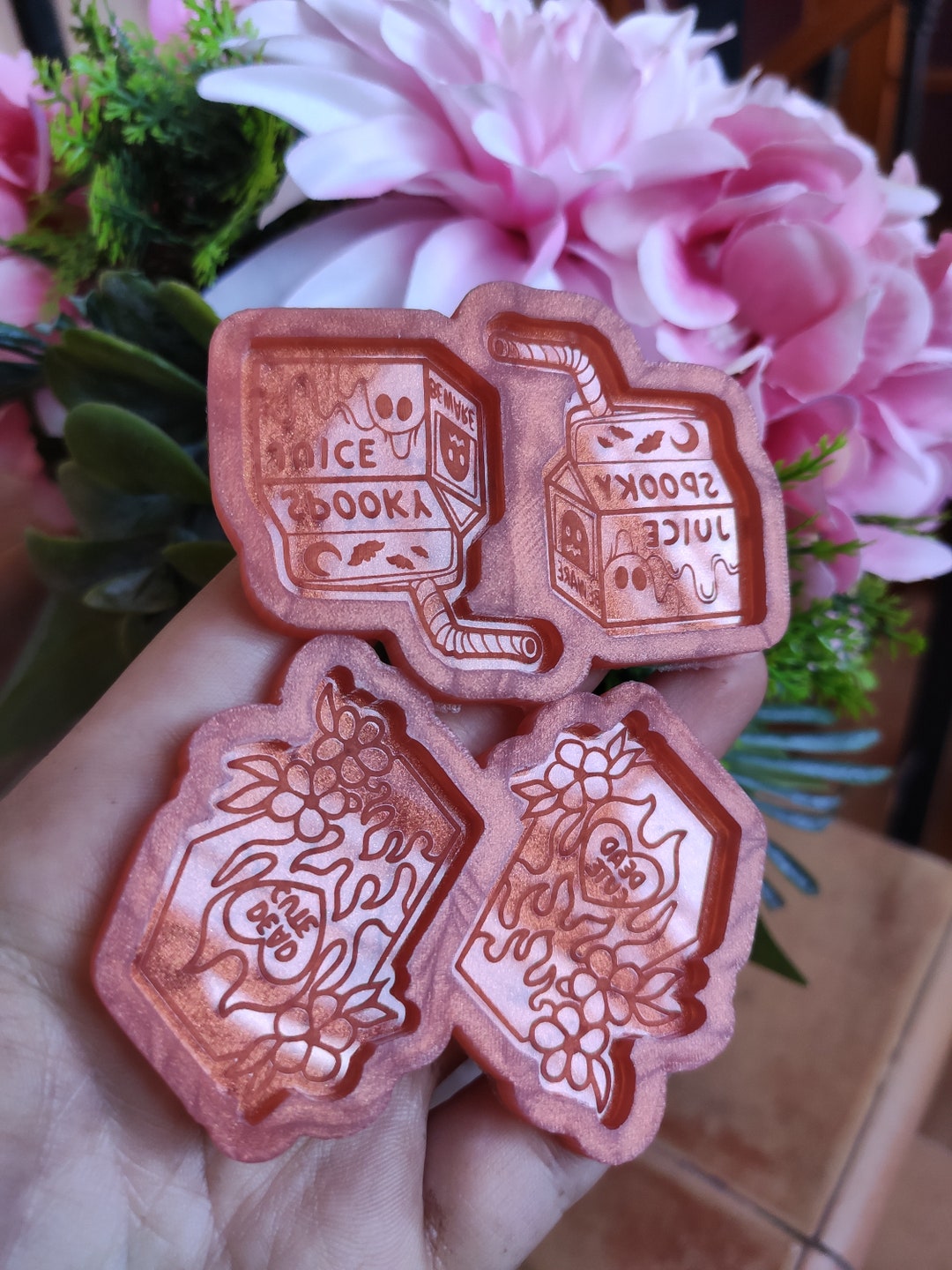 Aesthetic Creepy Cute Dead Cute Earrings Molds - Pastel Goth Spooky ...