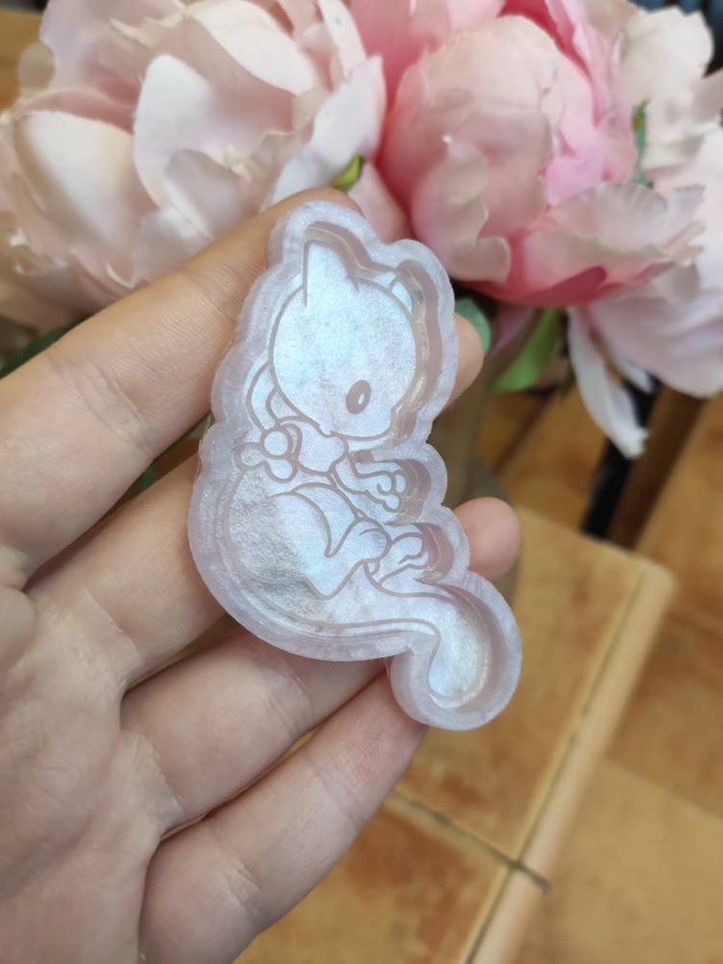 Pokemon Mew Amd Mewtwo Keychain Molds Molds Silicone Anime - Etsy