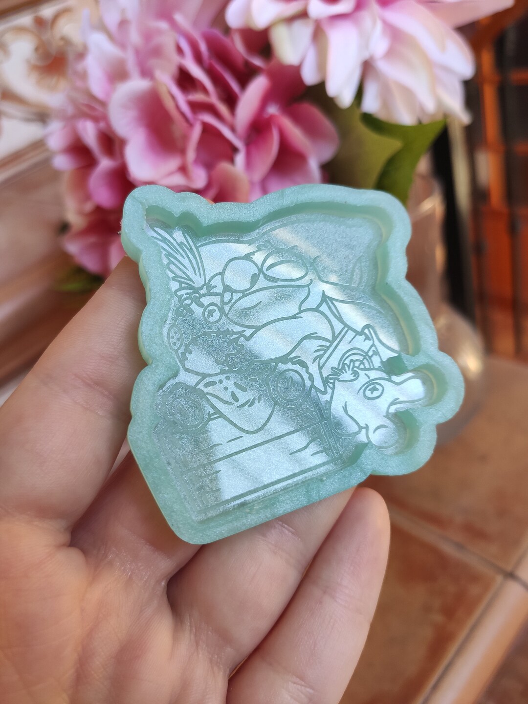 Blue Alien Geek Mold - Space Adventure Love Molds - Etsy