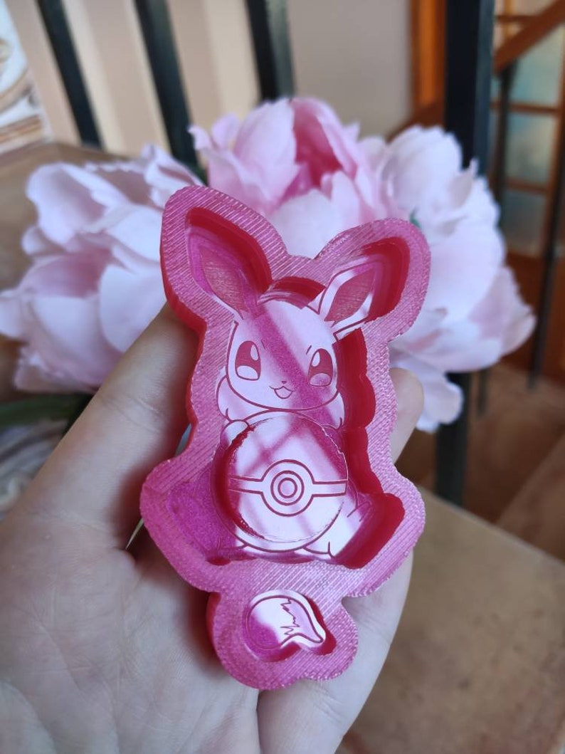 Eevee Molds Pokemon Shaker Anime Evelutions Molds Silicone - Etsy