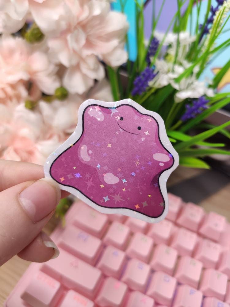 Pack Holographic Ditto Stickers Mew Dragonair Stickers - Etsy
