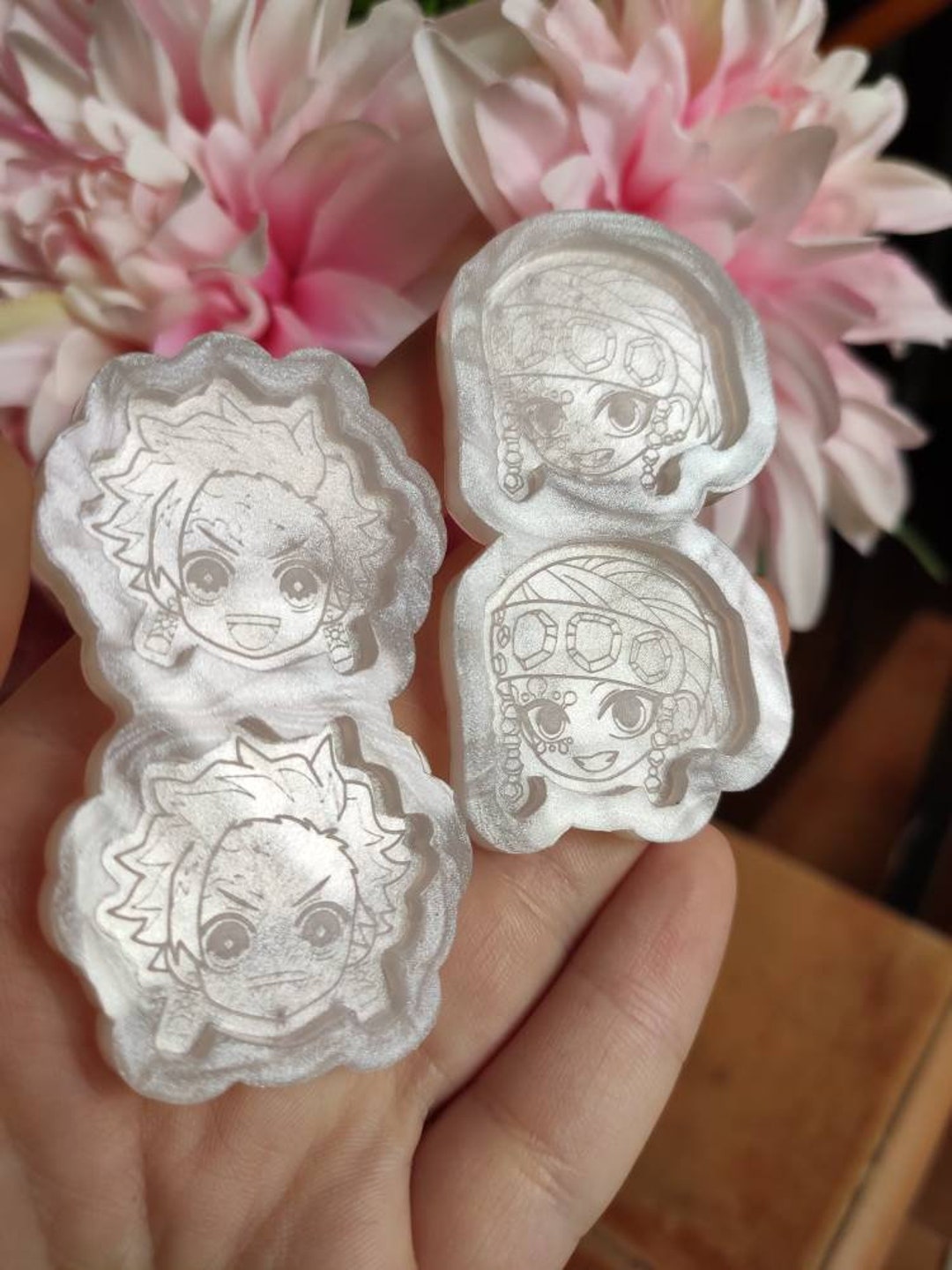 Demon Anime Earrings Molds Demon Hunter Silicone Molds - Etsy