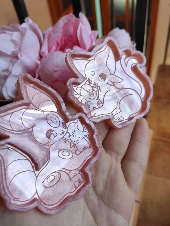 Pokemon Eve Evolutions Umbreon and Espeon Molds Anime Chibi | Etsy