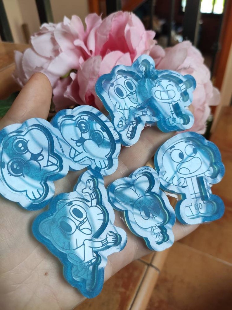 Gumball Cat Series Chibi Kawaii Molds Moldes Silicone Kawaii - Etsy
