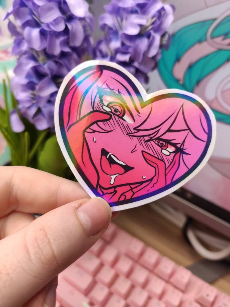 Pack Anime Sexy Girl Bdsm Heart Shape Stickers Etsy Uk