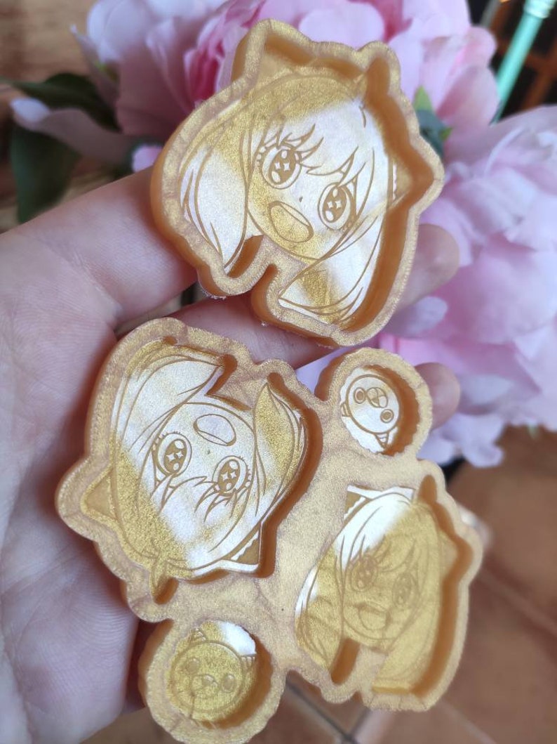 Spy Anime Series Molds - Kawaii Chibi Pink Hair Girl Silicone Mold - Etsy
