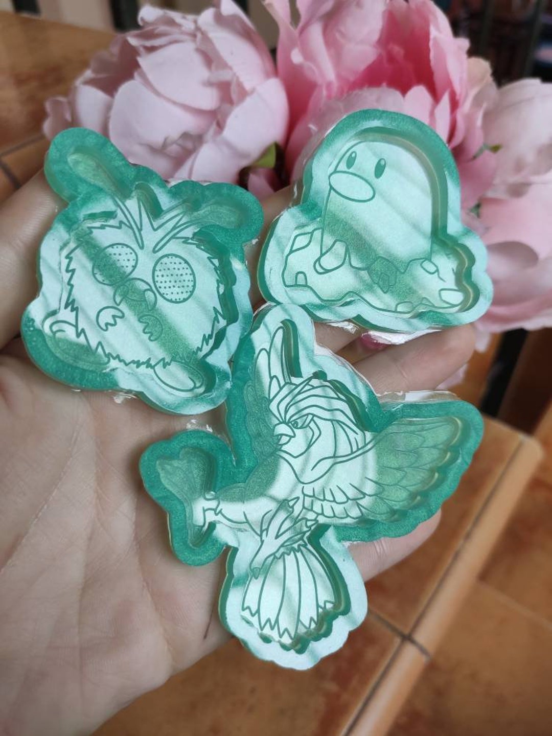 Pokemon Anime Molds - Geek Silicone Molds Chibi Kawaii Pidgeon - Etsy