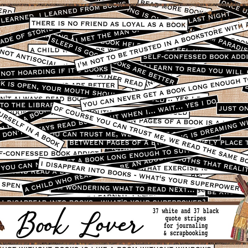 Book Lover Quote - Etsy