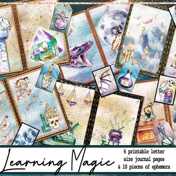 Printable Word Card Set for Journaling and Scrapbooking Dictionary ...