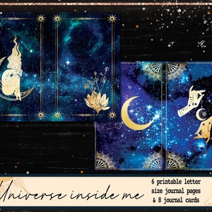 Cosmic Magic Printable Junk Journal Kit, Moon Magick, Celestial and ...