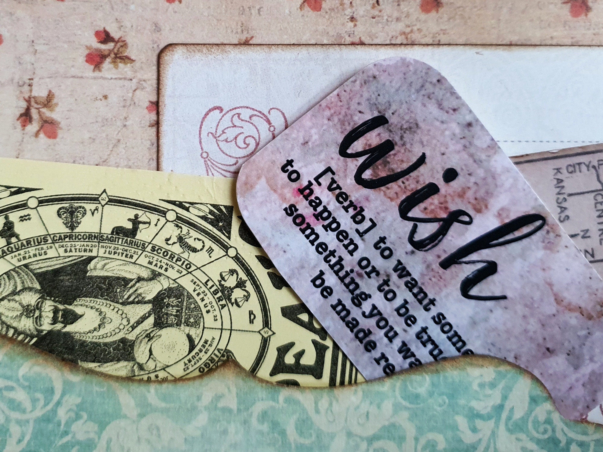 Printable Word Card Set for Journaling and Scrapbooking || Dictionary ...