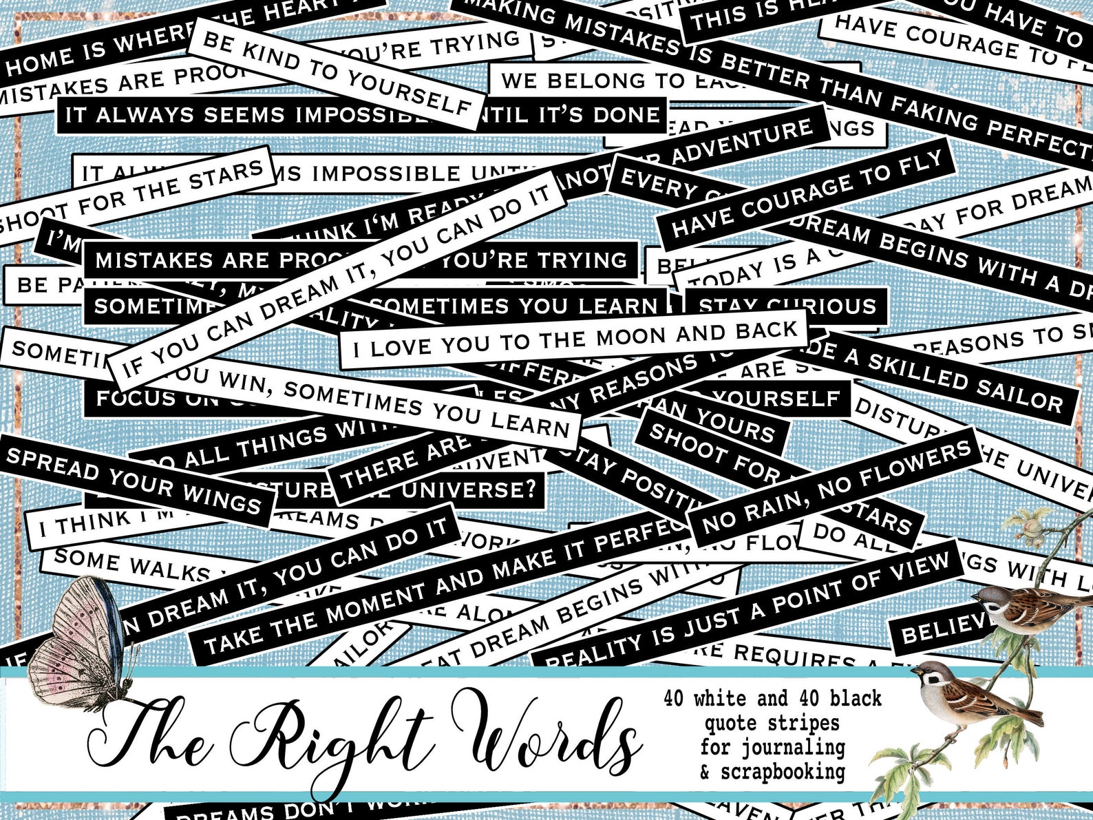 Beautiful Printable Journaling Quotes and Sentences, Black and White ...