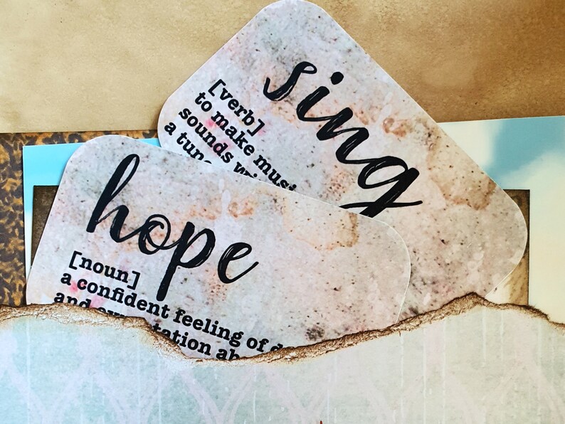 Printable Word Card Set for Journaling and Scrapbooking || Dictionary ...