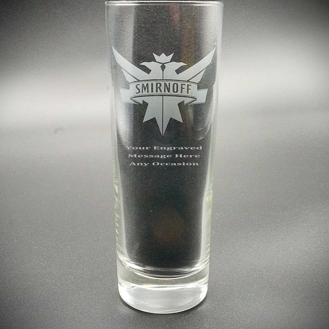Personalised Smirnoff Vodka Tall Hiball Glass, Engraved Gift for Him or ...