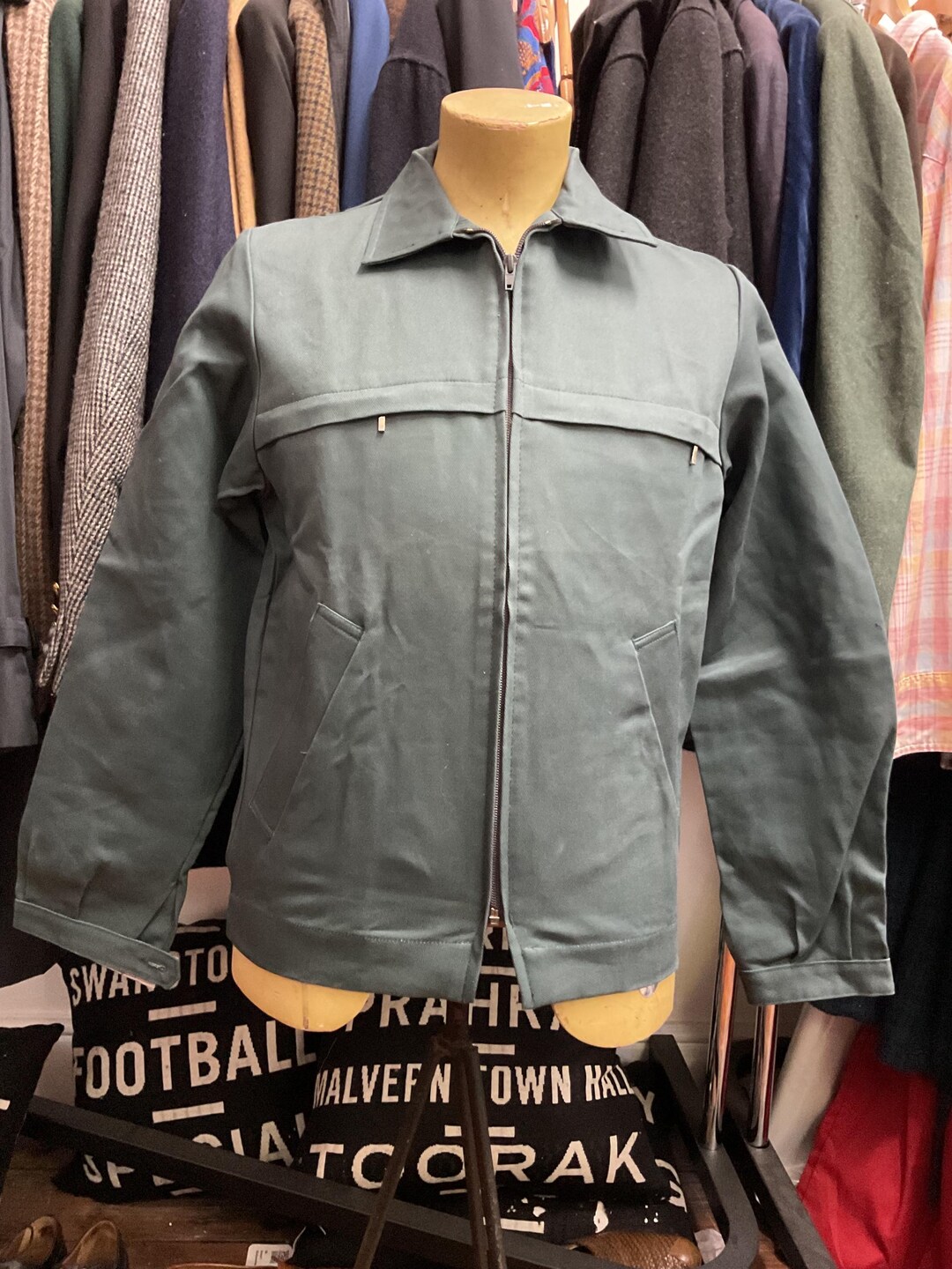New Old Stock, 1980s King Gee Green Jacket, Made in Australia, Medium ...