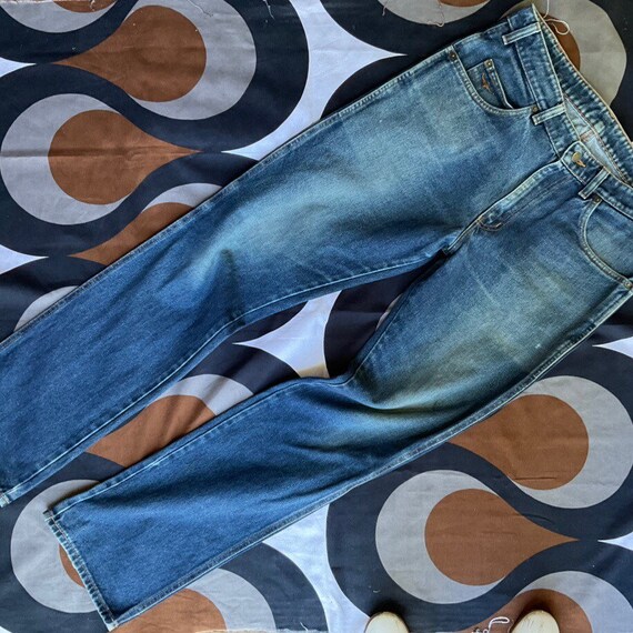 RM Williams blue denim straight-leg jeans, made in Au… - Gem