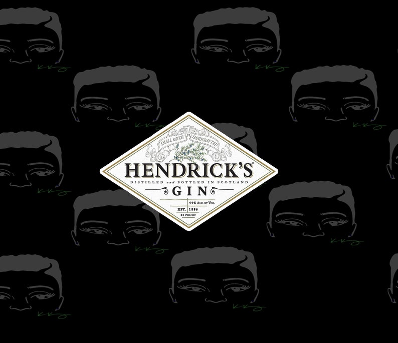 Hendricks Gin Wrap - PNG 300 DPI Sublimation Wrap - Etsy