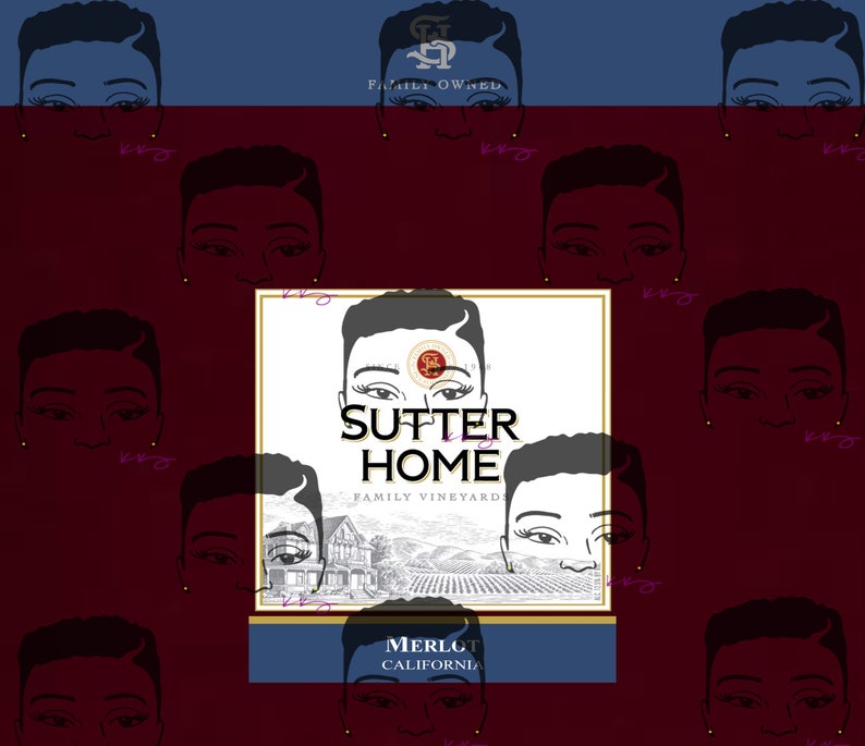Sutter Home Merlot Tumbler Wrap - PNG 300 DPI Sublimation Wrap - Etsy