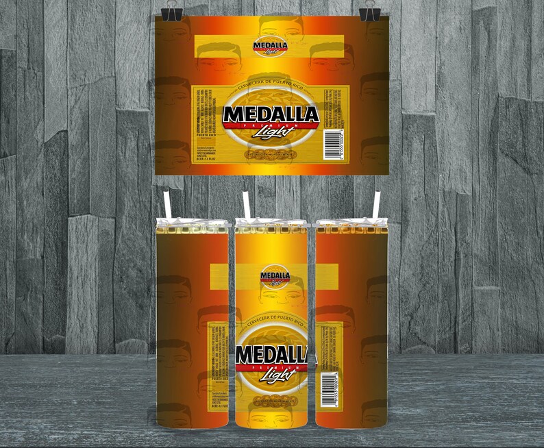 Medalla Light Tumbler Wrap - PNG 300 DPI Sublimation Wrap - Etsy