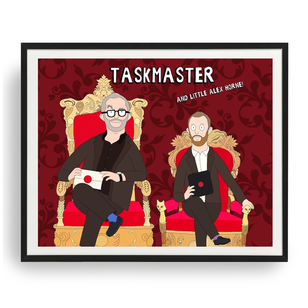 Taskmaster Greg Davies and Little Alex Horne Unframed Print Bobs ...