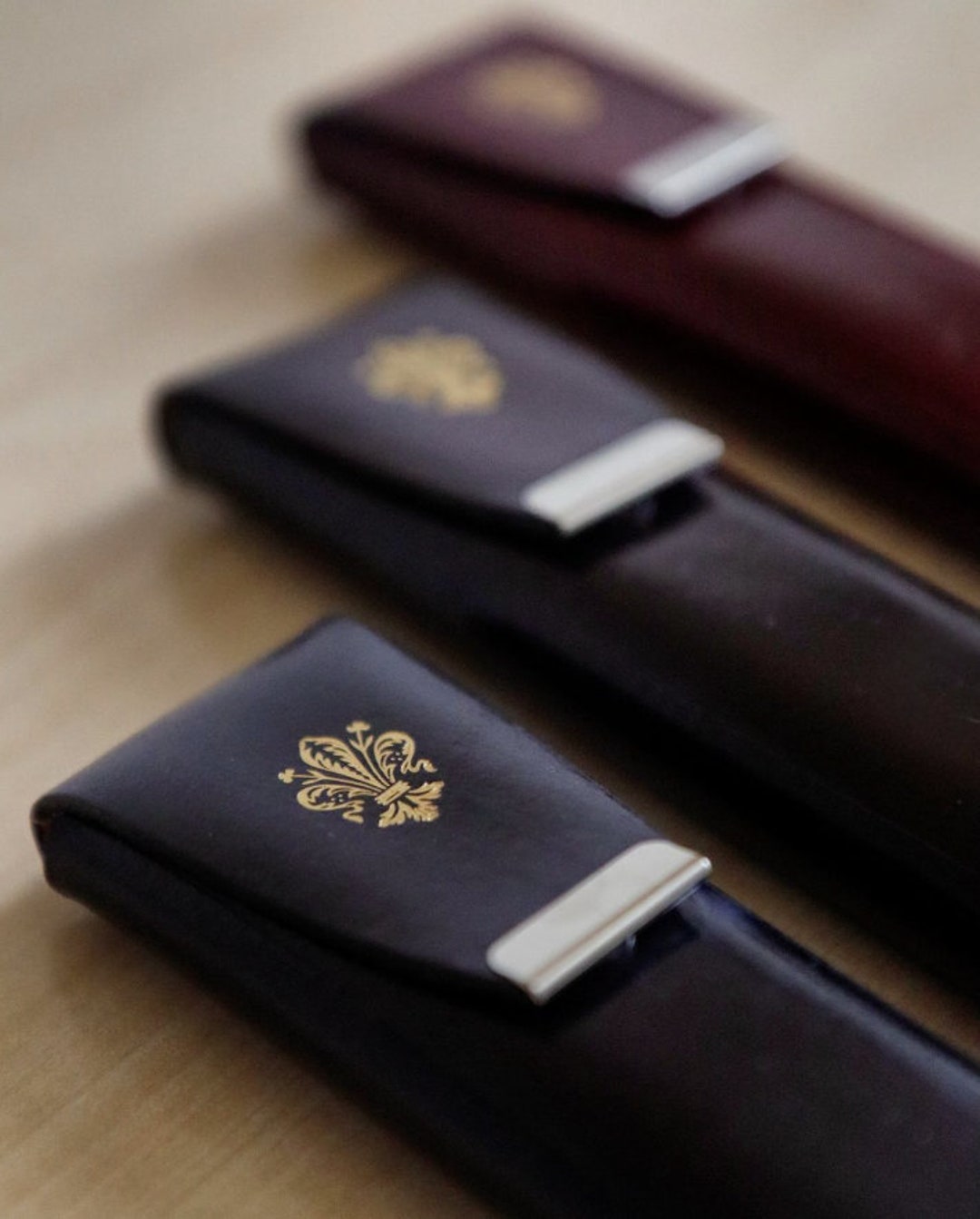 Leather Rigid Pen Case Handmade in Italy - Etsy