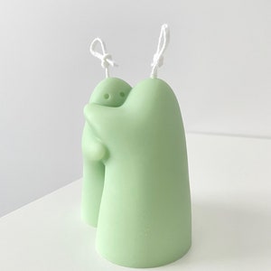 Hugging Couple Candles Cute Ghost Candles Best Friend - Etsy