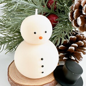 Snowman Candle | Christmas Candles | Holiday Candle Gifts - Etsy