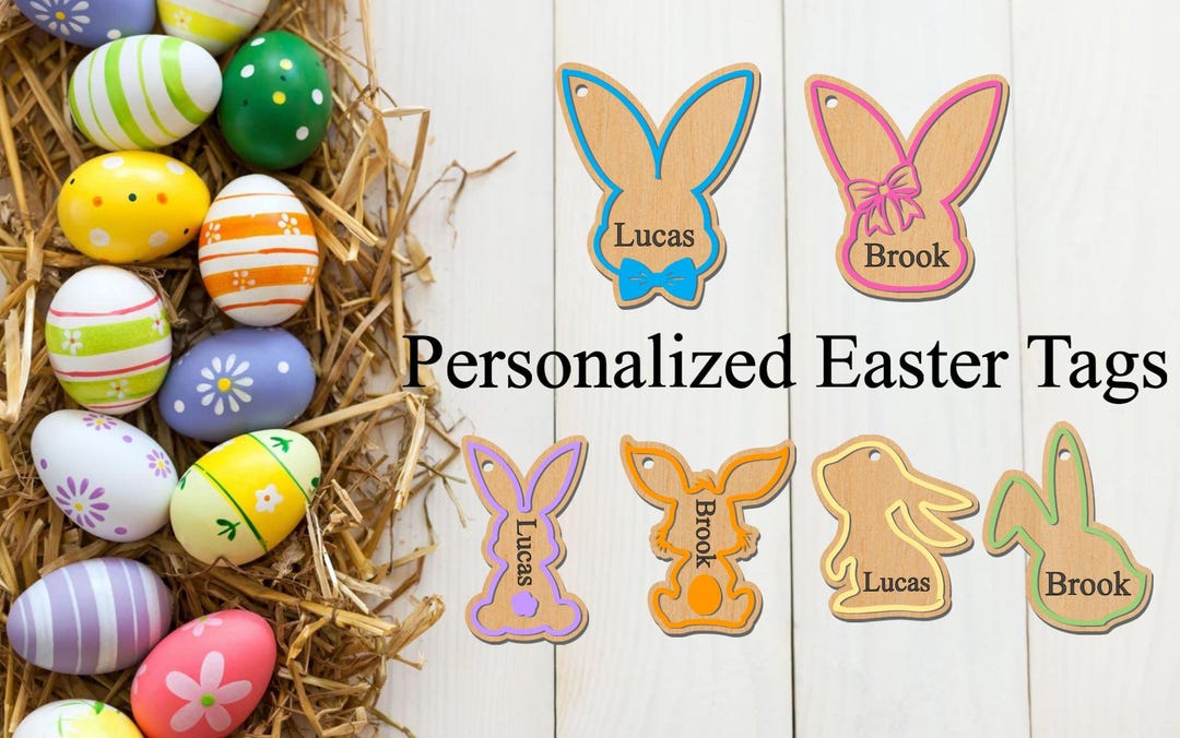 Personalized Easter Gift Tags/custom Gift Tag/easter Gift Tag/girl ...