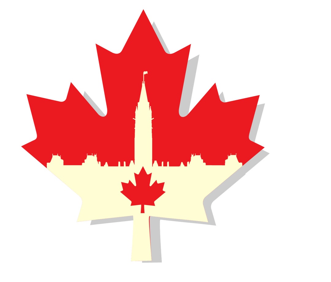 Ottawa Skyline Maple Leaf Svg File for Cricut / Parliament Hill ...