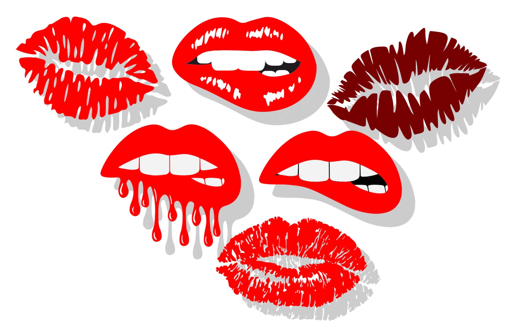 Lip SVG File for Cricut / Lips Clipart / Lip Vector - Etsy