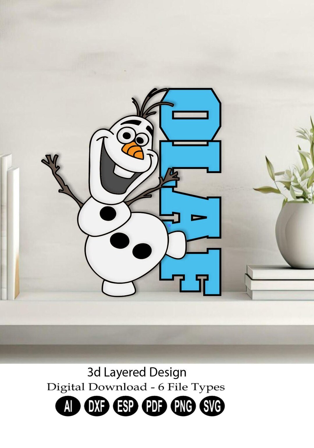 3d Layered Laser Cut Digital Download/laser Cut Layered Svg/laser Cut ...