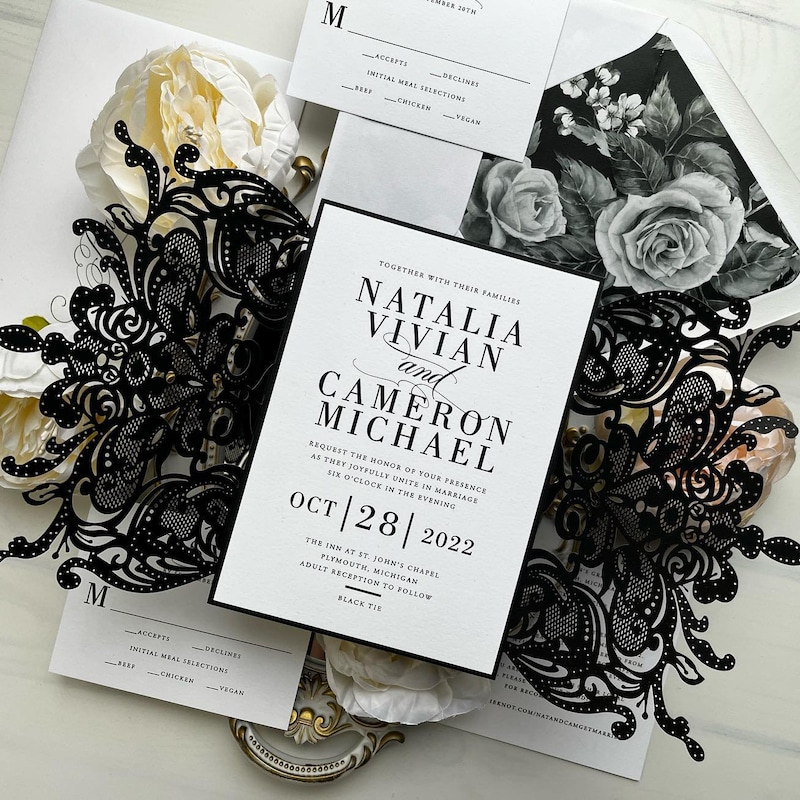 Fold Out Wedding Invite - Etsy