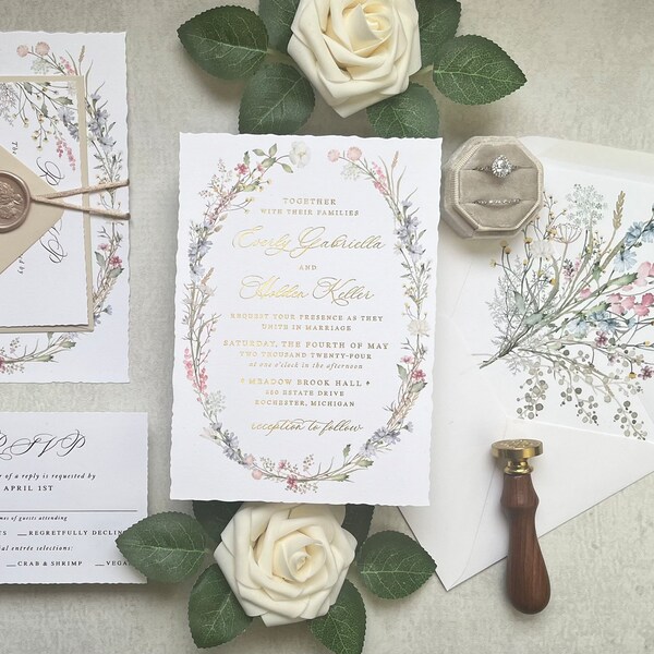 French Invitation - Etsy