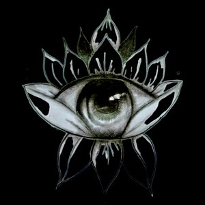 Lotus Flower Third Eye Hand Drawing Lotus Flower Third Eye - Etsy