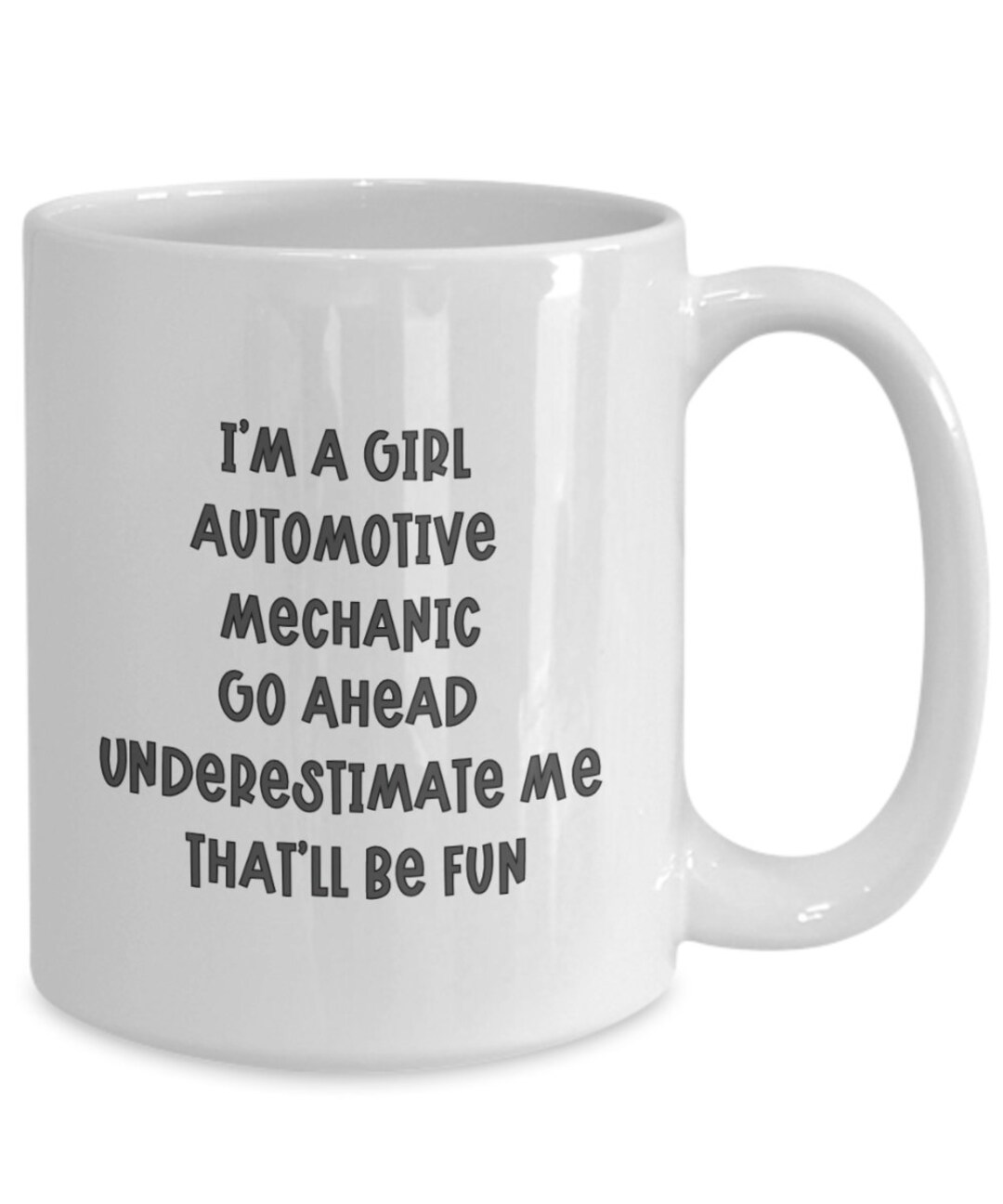 Funny Girl Auto Mechanic Mug, Woman Car Mechanic Gift, Gift Idea for ...